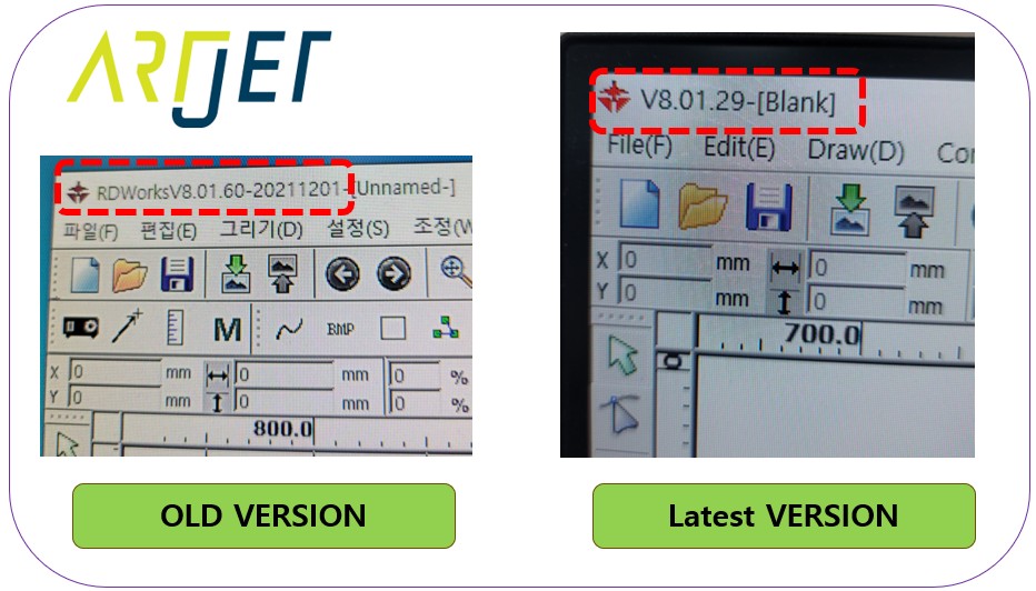 From downloading to installing the latest version of RDWORKS ARTJET 2025